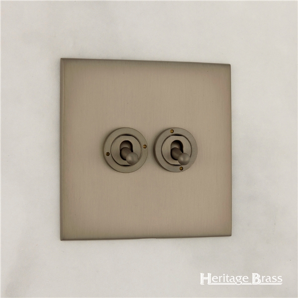 Windsor Range Aged Pewter Double Socket (13 Amp)|WAP.150.BK