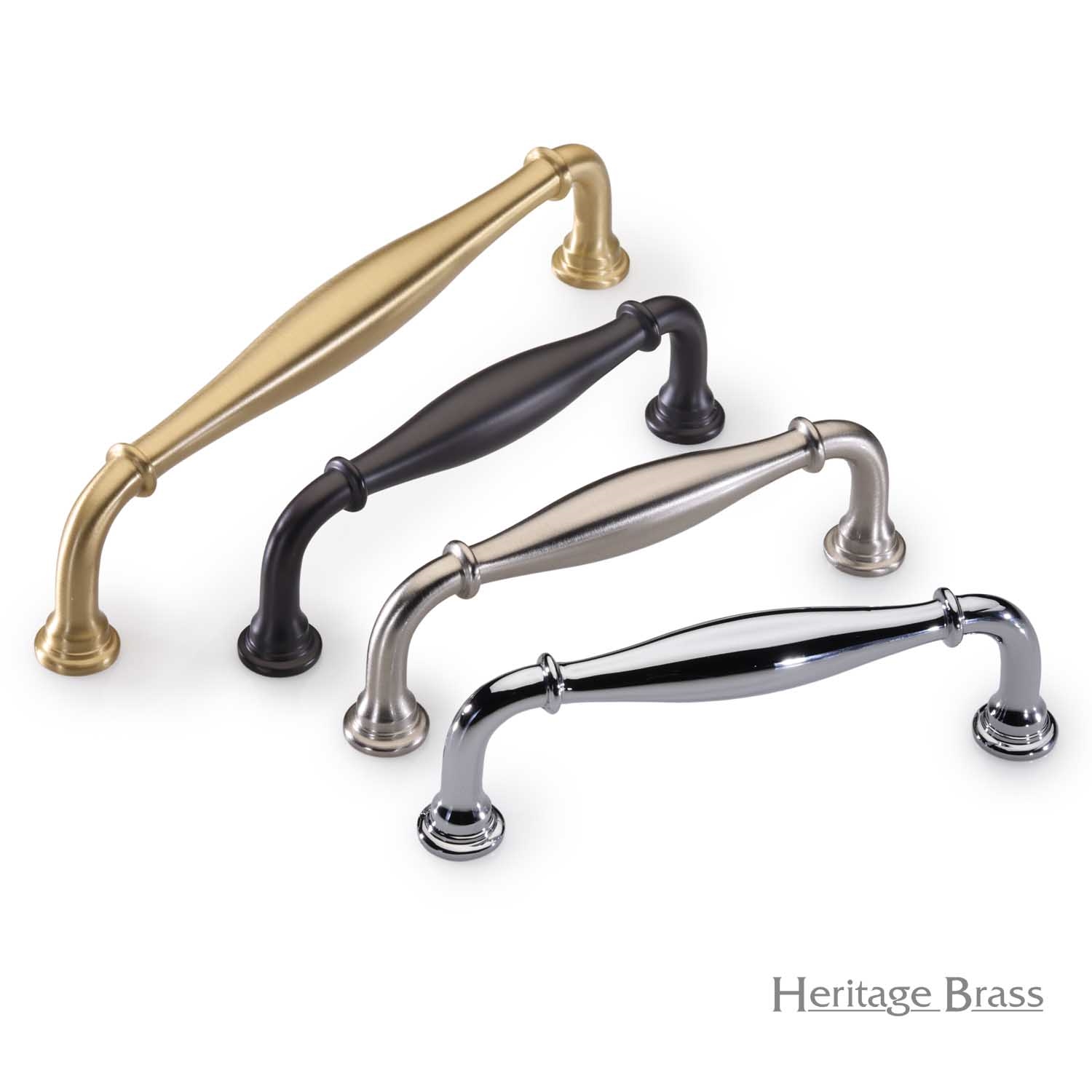 Heritage Brass Cabinet Pull Henley Traditional Design 102mm CTC Satin ...
