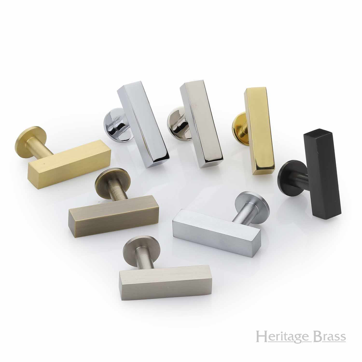 Cabinet Hardware - Cabinet Knobs - Heritage Brass Cabinet Knob Offset ...
