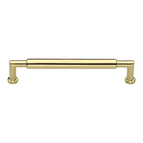 Heritage Brass Cabinet Pull Bauhaus Round Design 203mm CTC Polished ...