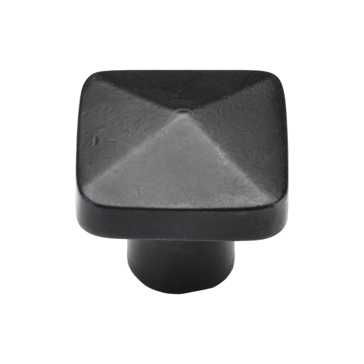Rustic Dark Bronze Cabinet Knob Square Pyramid Design 32mm